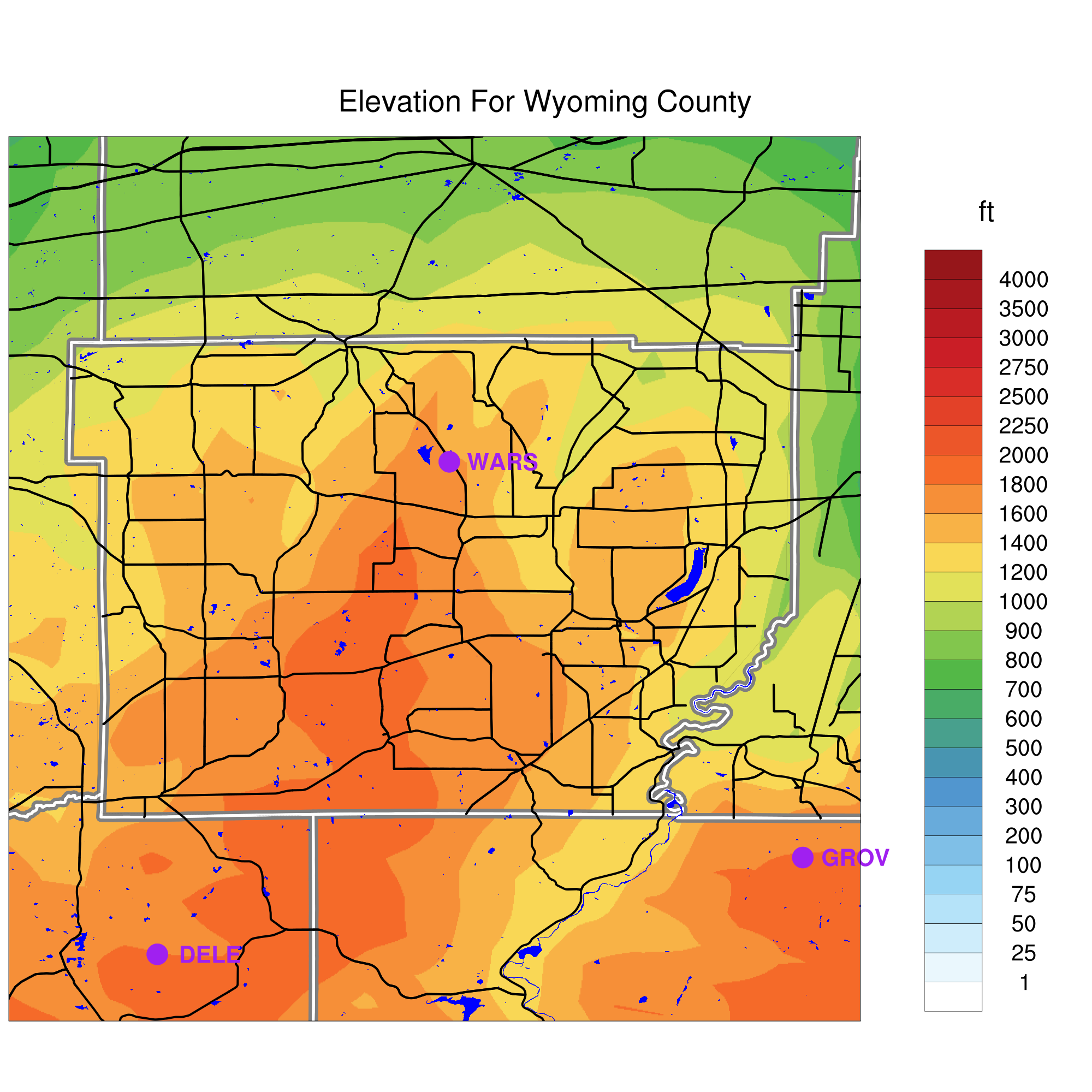 Wyoming Temperature Map